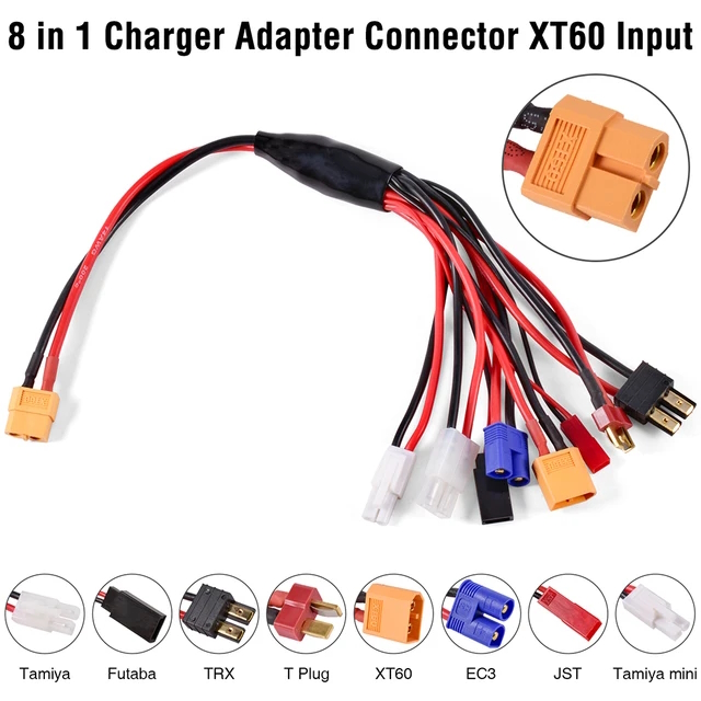 8 in 1 Squid Charging Cable for RC IMax B6/B6AC Battery – Primal RC – UK