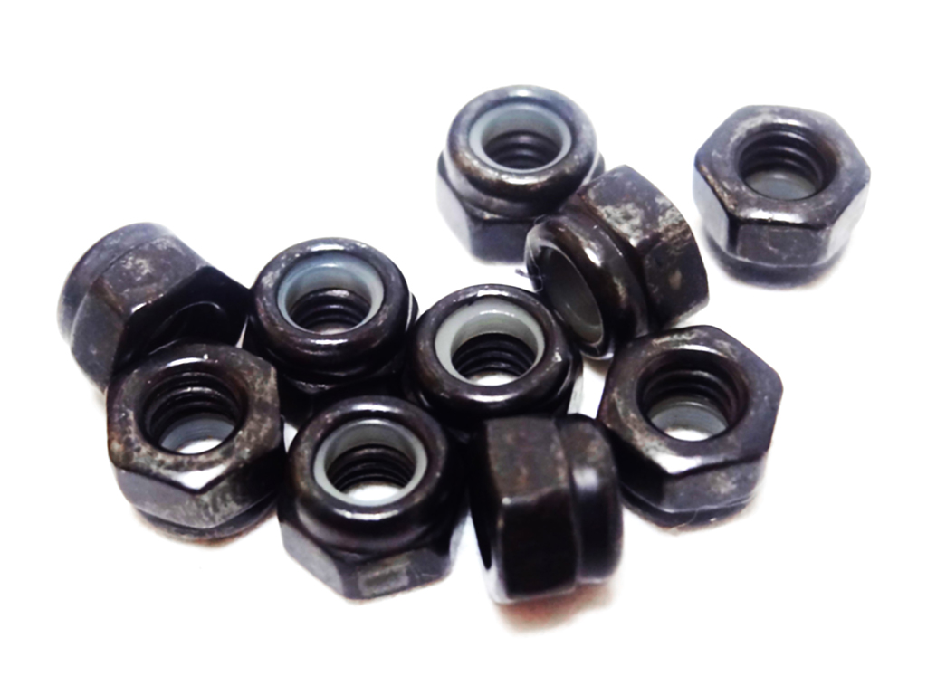 M4 Steel Flanged Nylon Lock Nut (10) – Primal RC – UK