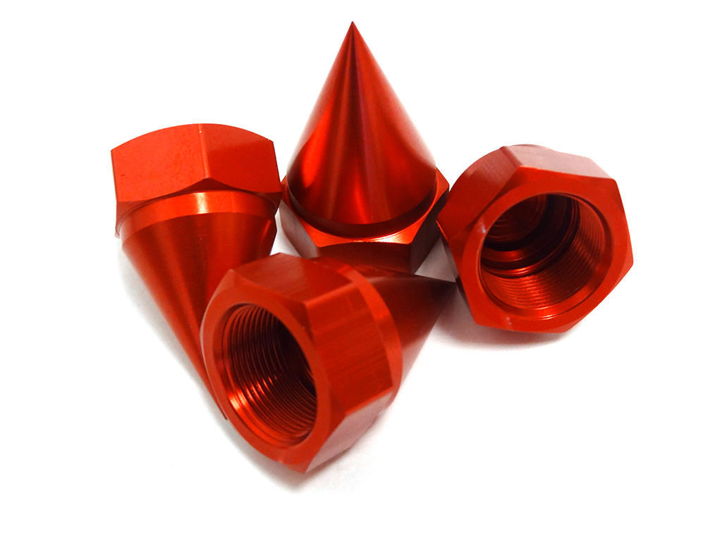 Raminator Monster Truck Red Pointed Wheel Nut Extender Kit – Primal RC – UK