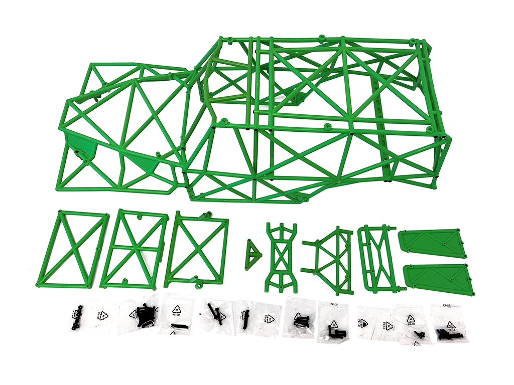 Grave Digger® Monster Truck Assembled Roll Cage and Bumpers – Primal RC ...