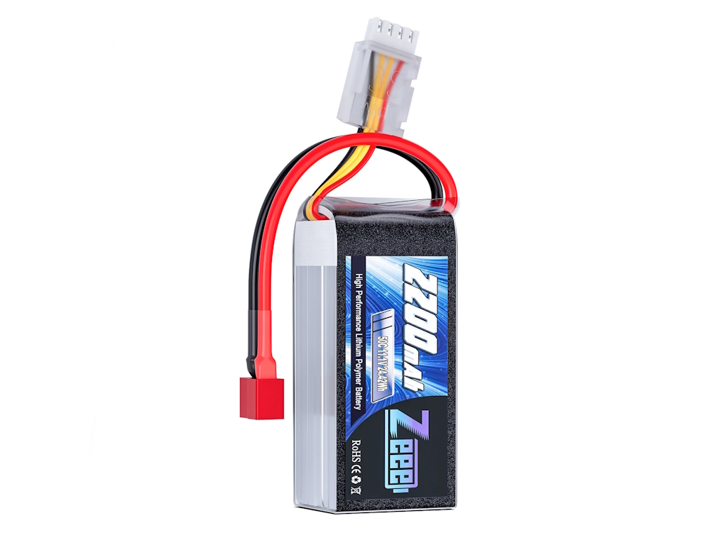 Zeee 3S Shorty Lipo Battery 2200mAh 11.1V 50C Deans Connector – Primal ...